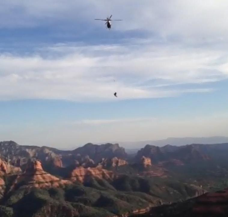 Video: Firefighters fly hiker to safety - Sedona Red Rock News