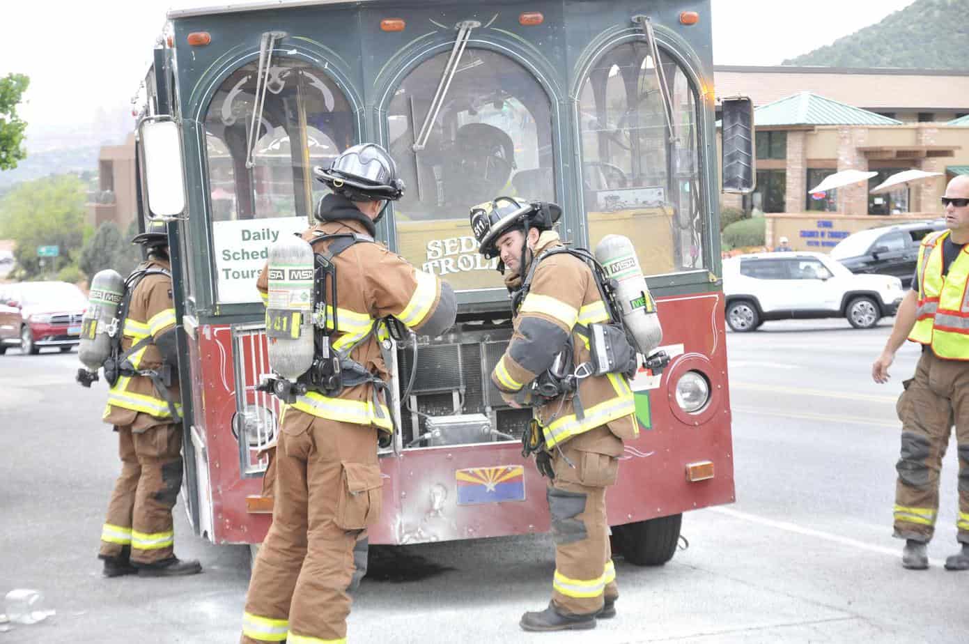 Trolley catches fire - Sedona Red Rock News