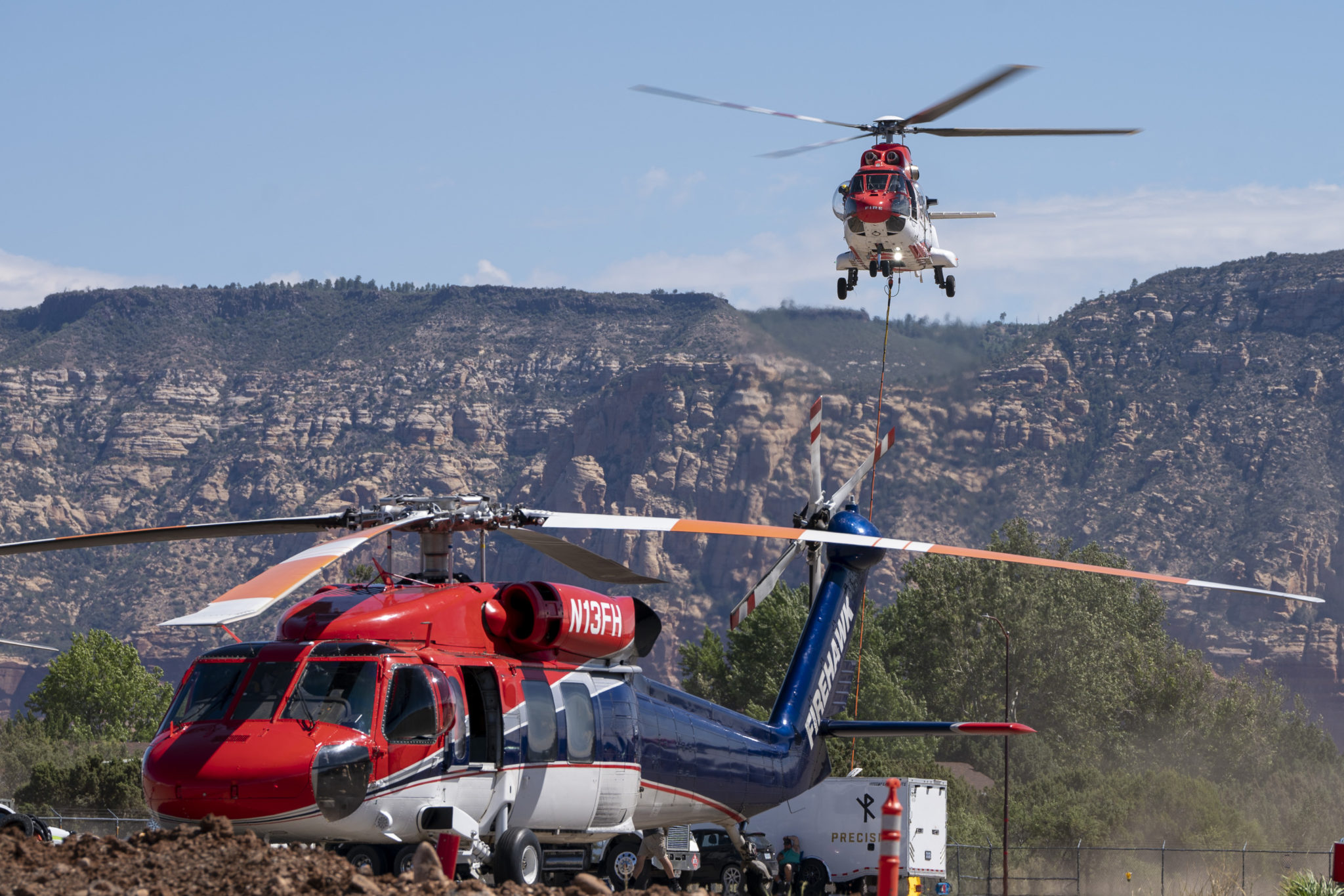 Sedona Airport hosts firefighting helicopters - Sedona Red Rock News