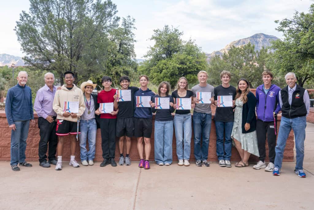 Sedona track team awards student athletes before state finals - Sedona ...