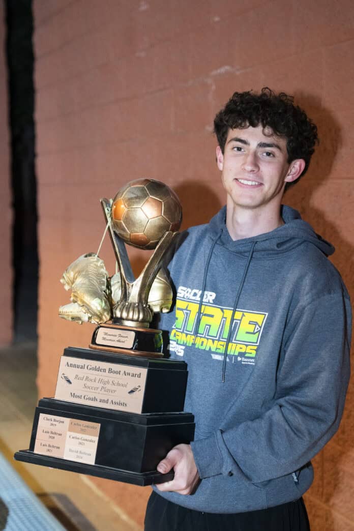 Ben Metzger wears the ‘Golden Boot’ in soccer - Sedona Red Rock News